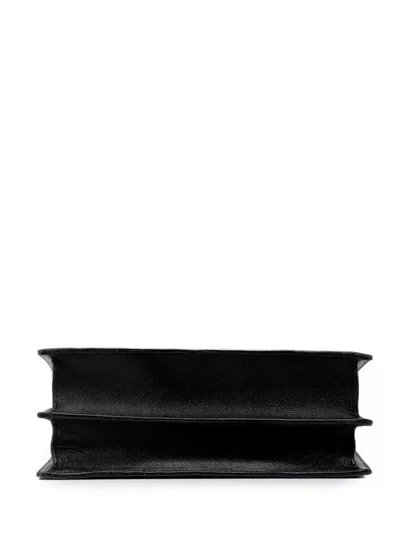 BVLGARI 20th Century Grained Calfskin Top Handle Bag Satchel