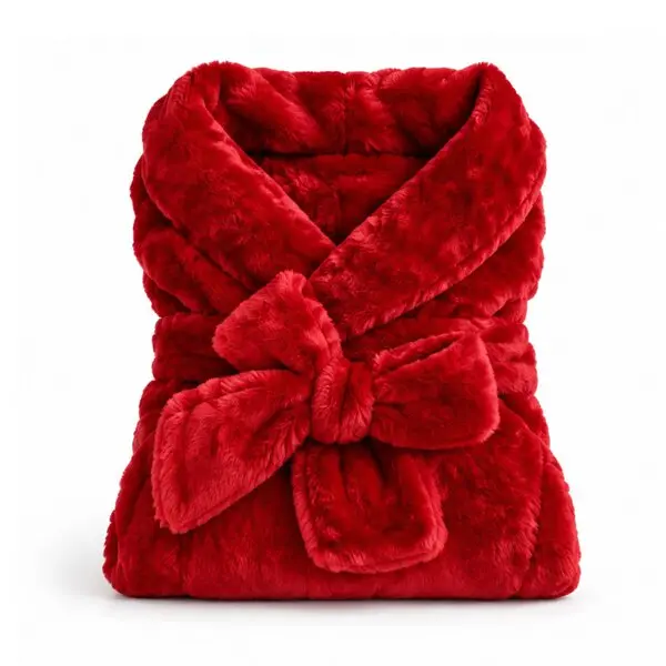 SEA TO ME BLANKETS Ojai Robe Scarlet