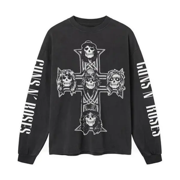OTHER UK Guns N' Roses Afd Mono Long Sleeve T-shirt - Black