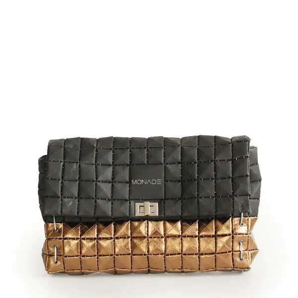 MONADE Clutch Bag Duo Black & Bronze
