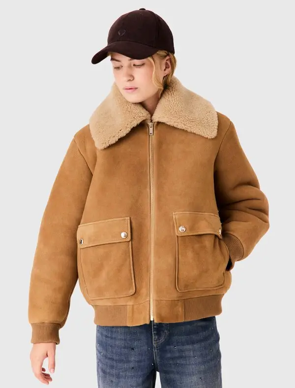 Maje Shearling Jacket