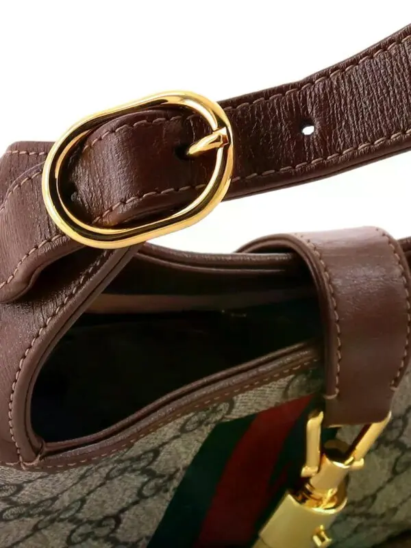 Gucci Jackie 1961 Gg Coated Canvas Small Hobo Bag