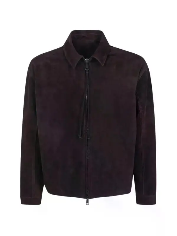 GIORGIO BRATO Zip-up Suede Jacket
