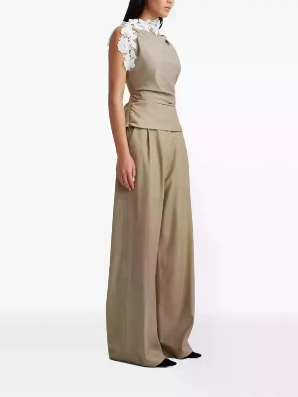 Anna Quan Meier Lace-trimmed Top