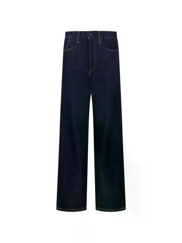 KURO Cinch-strap Straight-leg Jeans