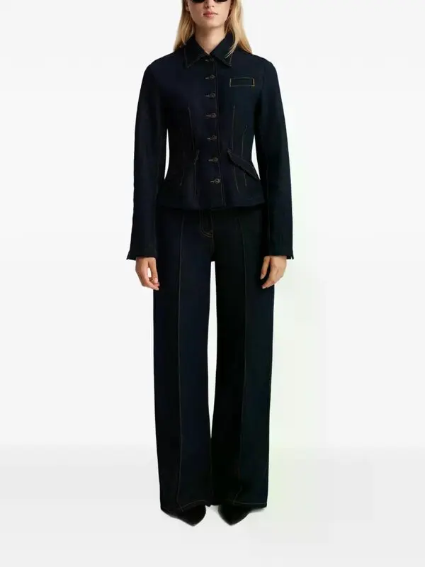 Anna Quan Hepworth Contrast-stitch Denim Jacket