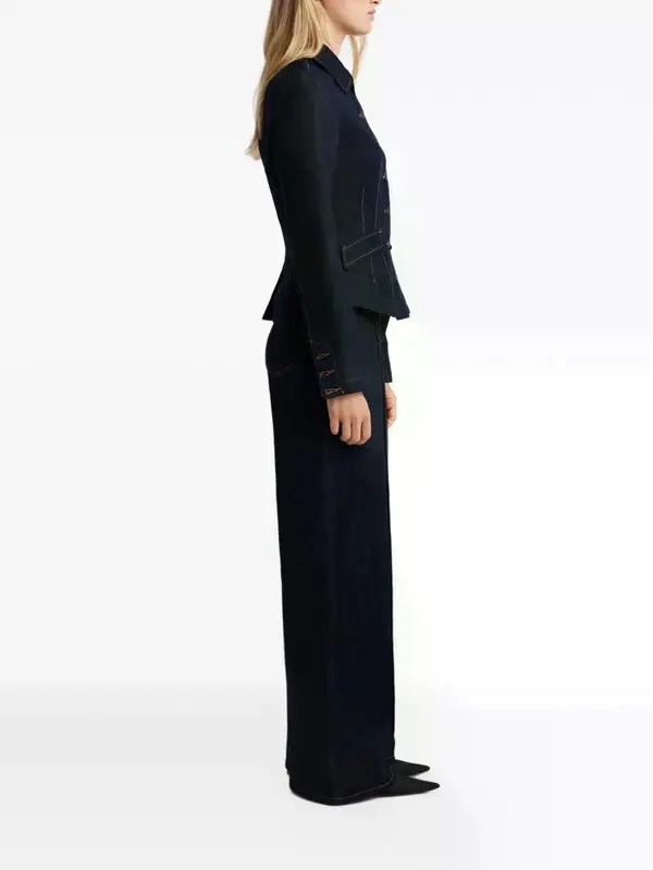 Anna Quan Hepworth Contrast-stitch Denim Jacket