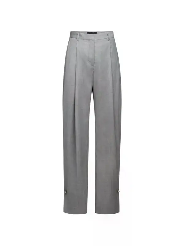 Karl Lagerfeld Pierced-detail Tailored Trousers