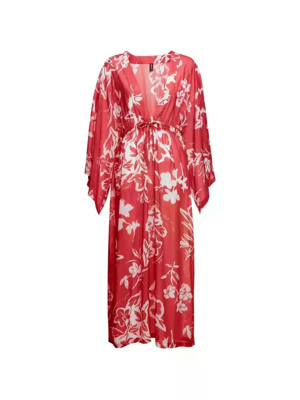 Karl Lagerfeld Floral-print Kaftan - Red