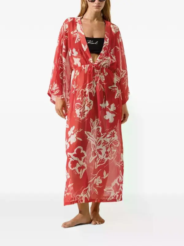 Karl Lagerfeld Floral-print Kaftan