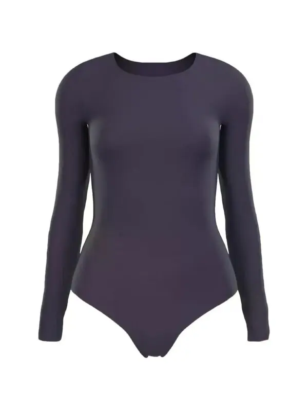Wolford Circular-knit Long-sleeve Bodysuit - Blue