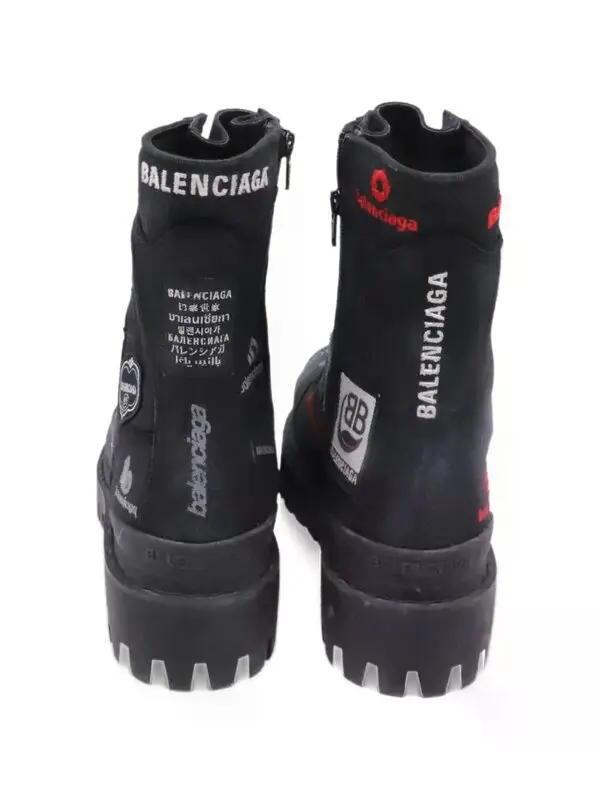 Balenciaga Strike Patch Combat Boots