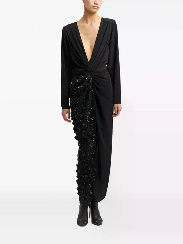 16Arlington Idina Embroidered Midi Dress