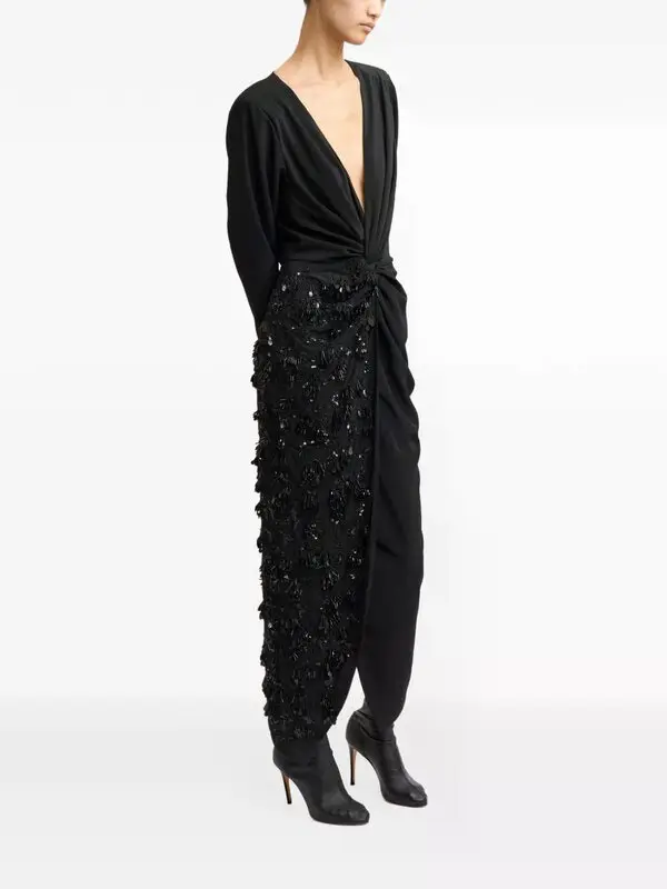 16Arlington Idina Embroidered Midi Dress