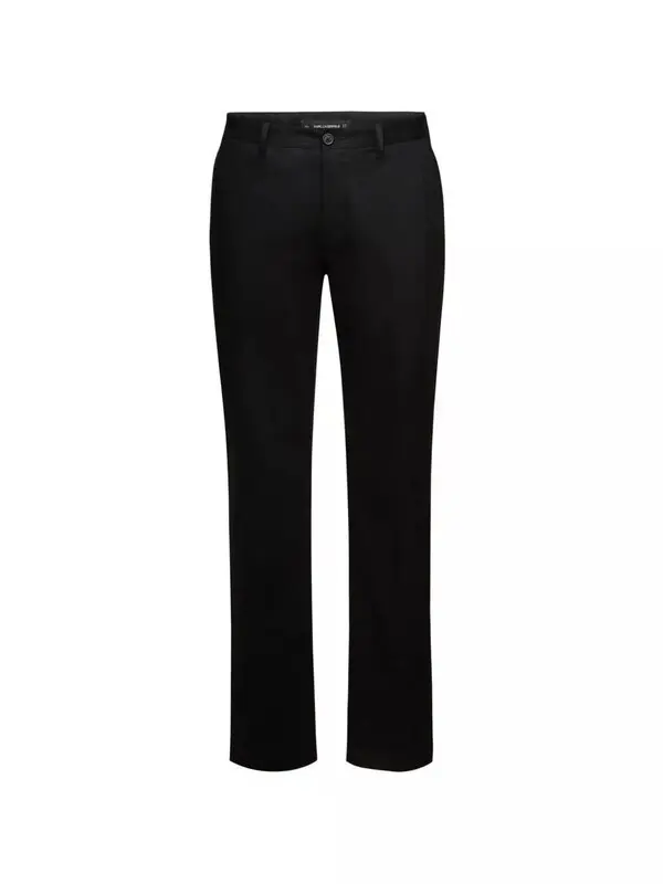 Karl Lagerfeld Slim-fit Chino Trousers - Black