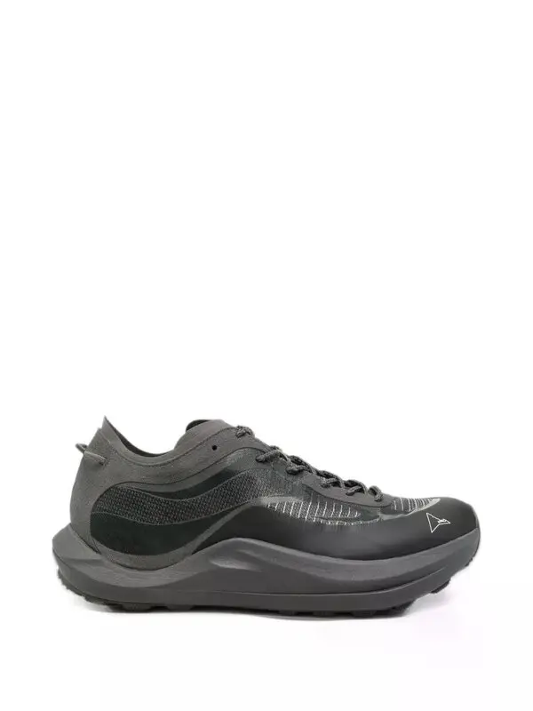 ROA Panelled Lace-up Sneakers - Grey