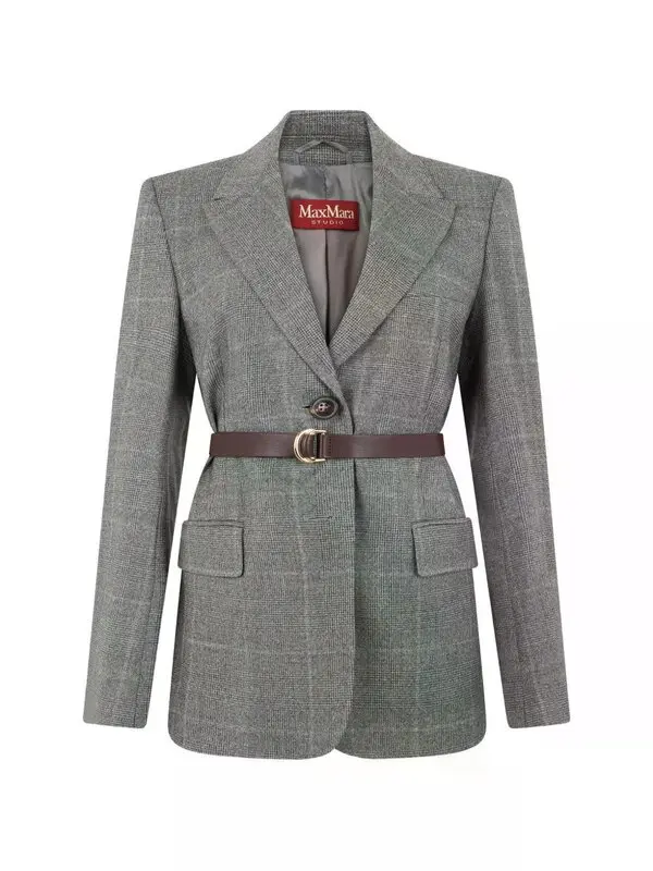Max Mara Mstquagga Wool Flannel Blazer - Grey
