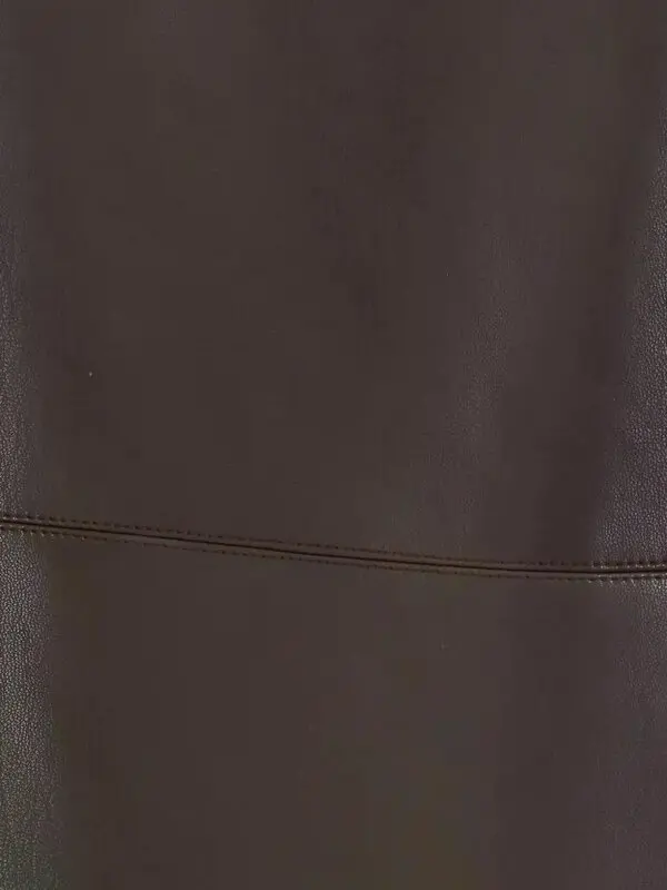 RUE DU BAC Faux-leather Midi Skirt