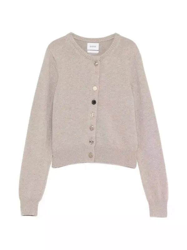 BARRIE Mismatched-buttons Cardigan - Neutrals