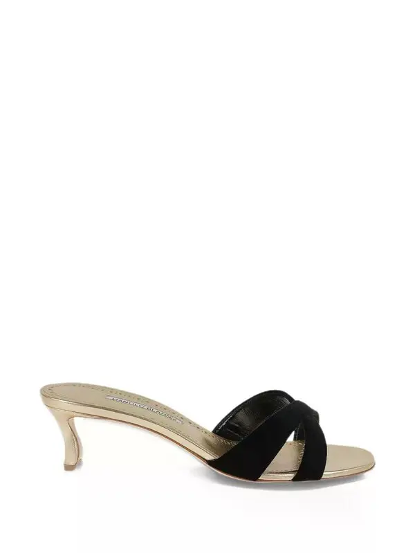 Manolo Blahnik Criss-cross Strap Sandals