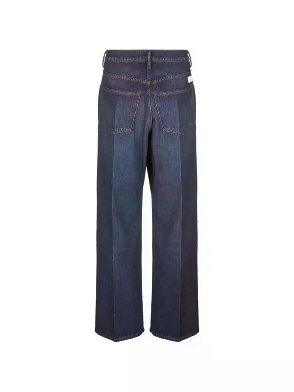 NINE:INTHE:MORNING Pleated-detail Wide-leg Jeans