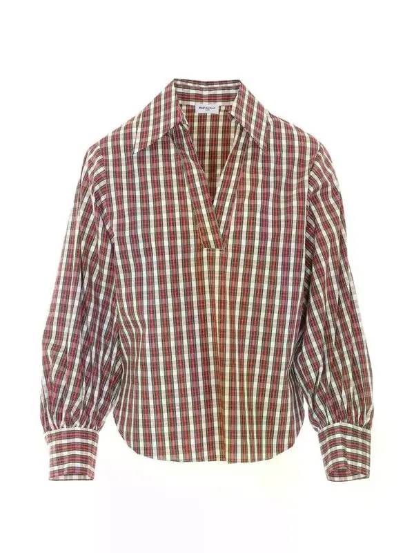 RUE DU BAC Check-pattern Blouse