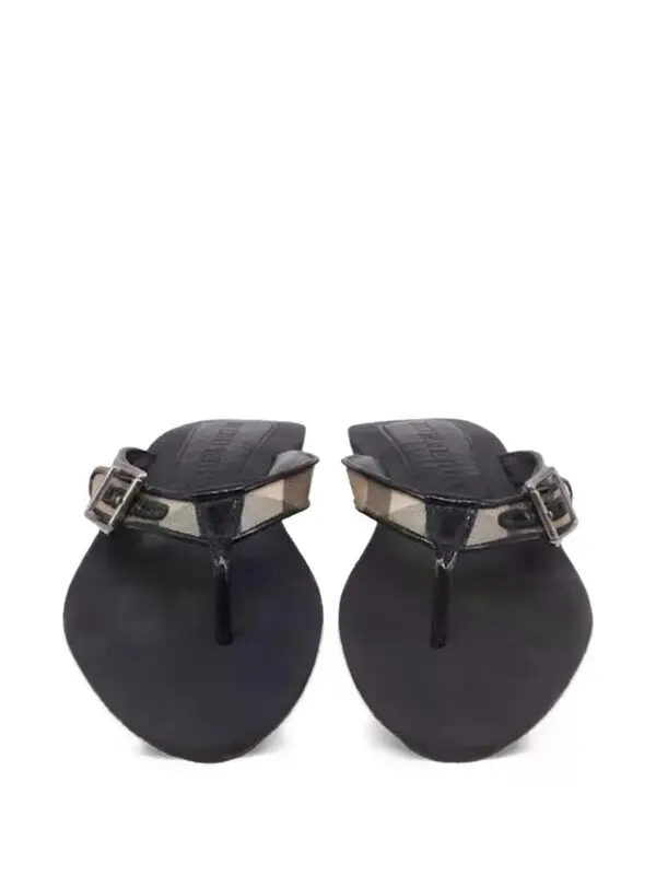 Burberry 2010s Nova Check Lancaster Sandals