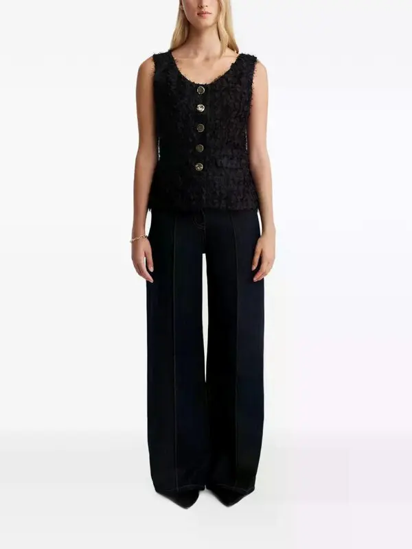 Anna Quan Magda Textured Button-up Top