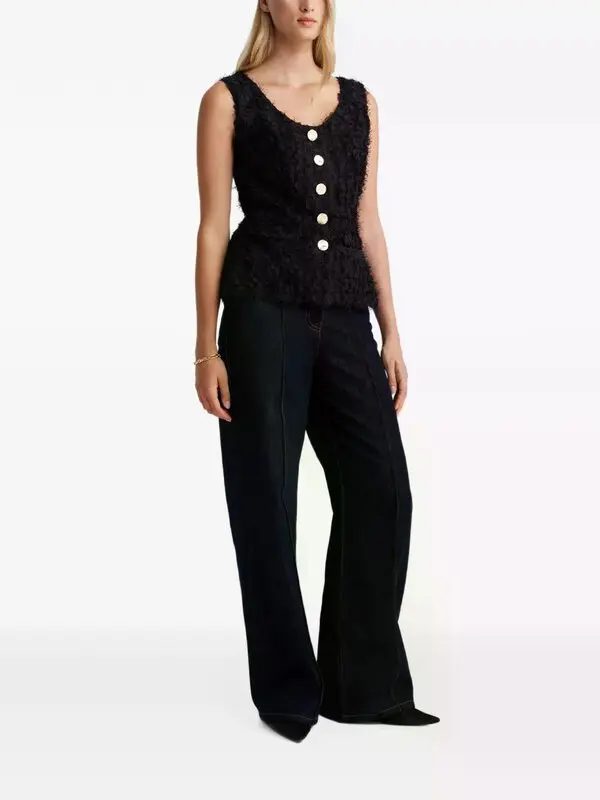 Anna Quan Magda Textured Button-up Top
