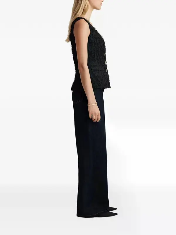 Anna Quan Magda Textured Button-up Top