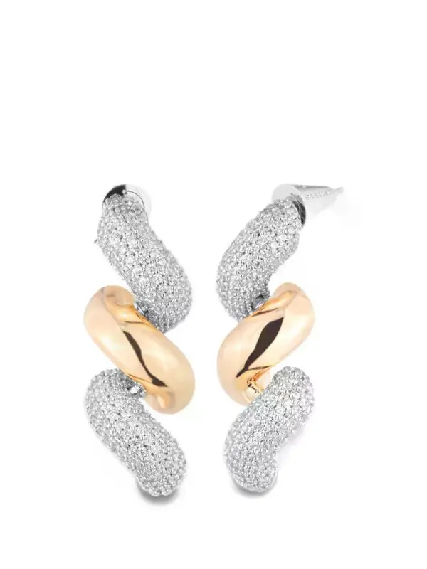 Eddie Borgo Pavé Torsade Drop Earrings - Silver