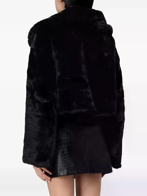 DISCLAIMER Faux-fur Shawl-lapel Jacket