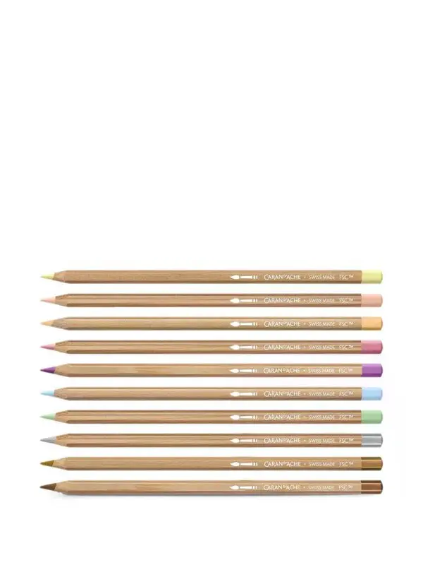 CARAN D'ACHE Water-soluble Colour Pencils - Neutrals