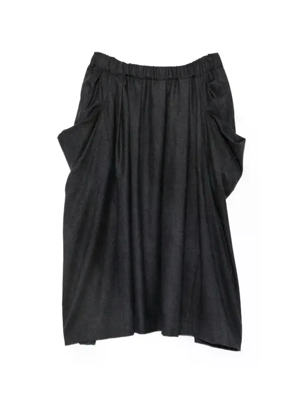 Comme Des Garçons Draped Midi Skirt - Grey