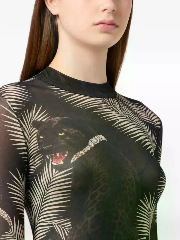 Philipp Plein Tulle Mini Dress Panthere Prive
