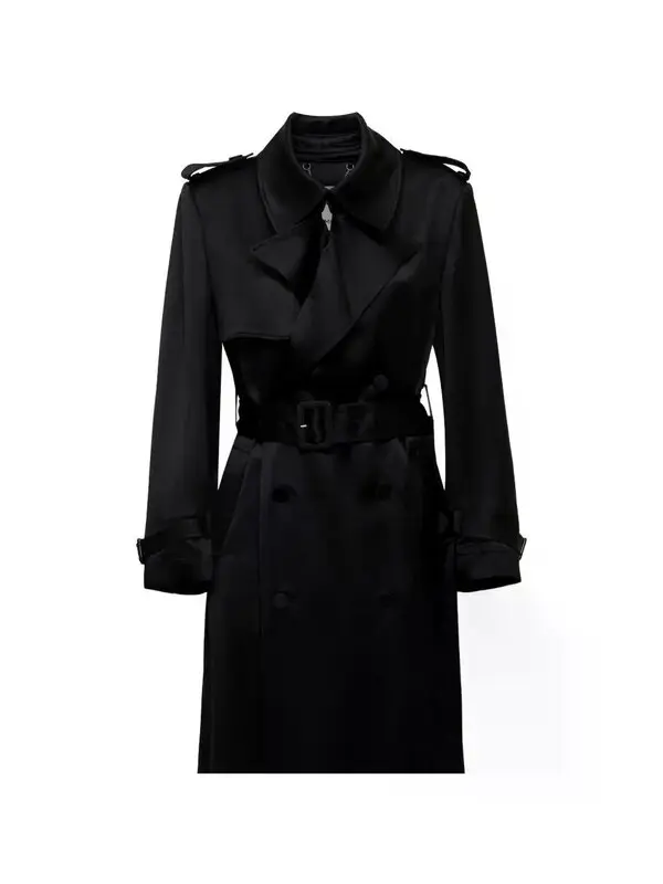 Simkhai Alvida Belted Double-breasted Trench Coat