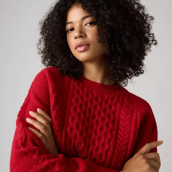LEVI'S Jolie Cable Crewneck Sweater