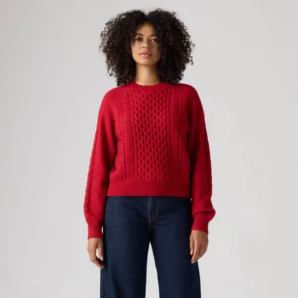 LEVI'S Jolie Cable Crewneck Sweater