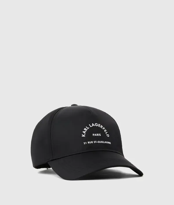 Karl Lagerfeld Rue St-guillaume Nylon Cap - Black