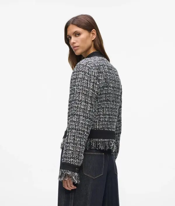 Karl Lagerfeld Bouclé Biker Jacket