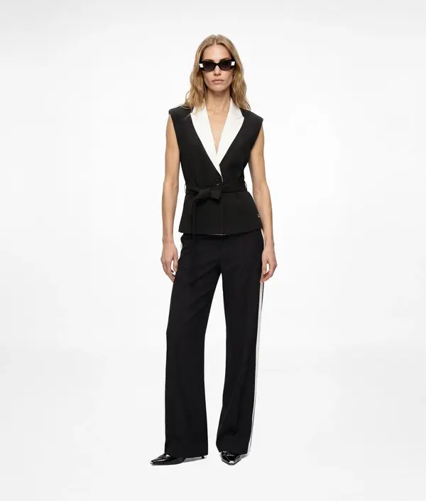 Karl Lagerfeld Contrast Lapel Waistcoat