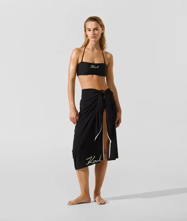 Karl Lagerfeld Signature Wrap Pareo