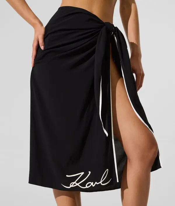 Karl Lagerfeld Signature Wrap Pareo