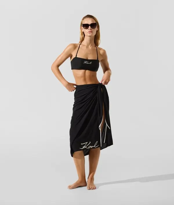 Karl Lagerfeld Signature Wrap Pareo