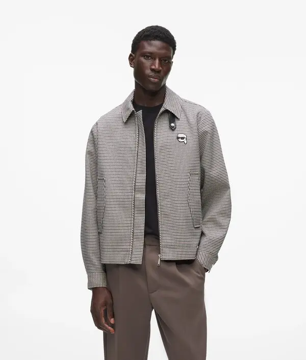 Karl Lagerfeld Ikon Checked Jacket