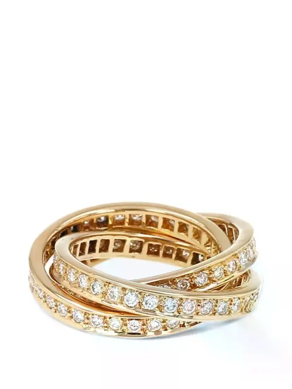 Cartier 1990s Trinity Diamond Ring