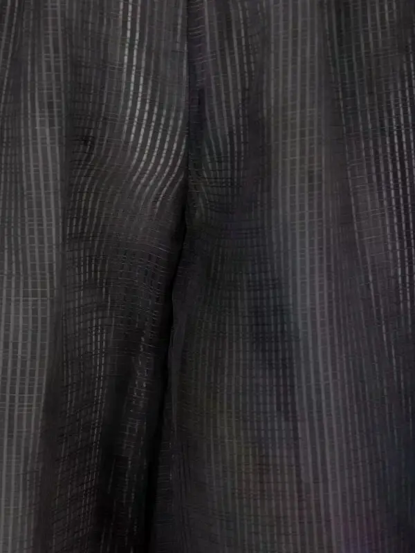 ST. AGNI Sheer-grid Palazzo Pants