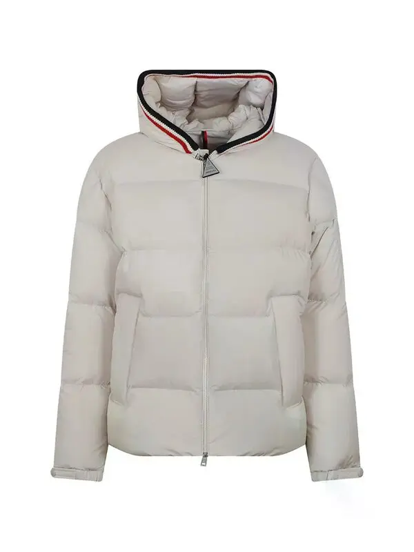 Moncler Quilted Hooded Jacket - Neutrals