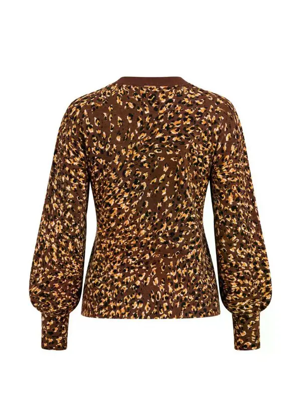 TWINSET Leopard-print V-neck Cardigan