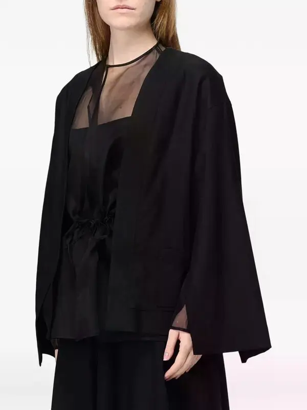 CRIDA MILANO Belted Wide-sleeve Jacket